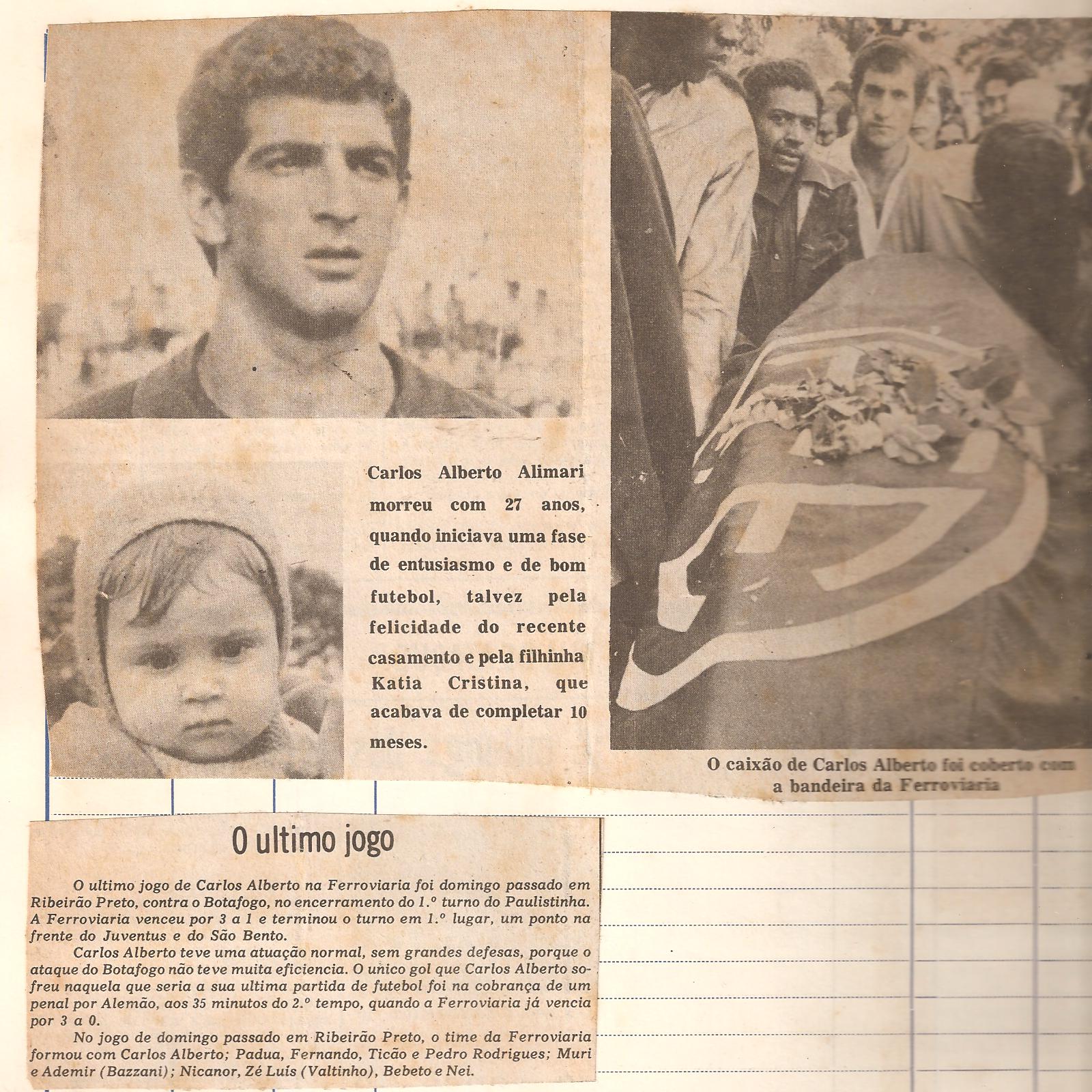 Carlos Alberto Alimari – Arqueiro da Ferroviária de Araraquara ...