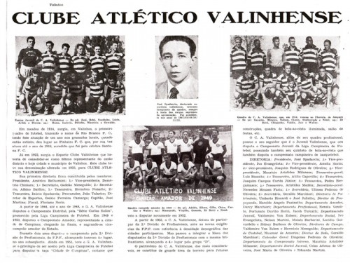 CAV – Clube Atlético Valinhense – Valinhos (SP): Fundado em 1925 ...
