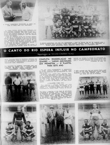 Foto Rara, de 1954: Canto do Rio Foot-Ball Club – Niterói (RJ ...