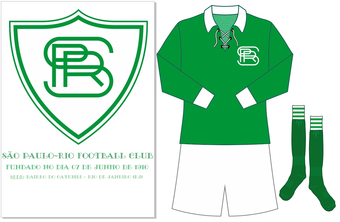 Foto Rara, de 1915: São Paulo-Rio Football Club – Rio de Janeiro (RJ ...