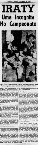 Foto Rara, de 1960: Iraty Sport Club – Irati (PR) | História do Futebol