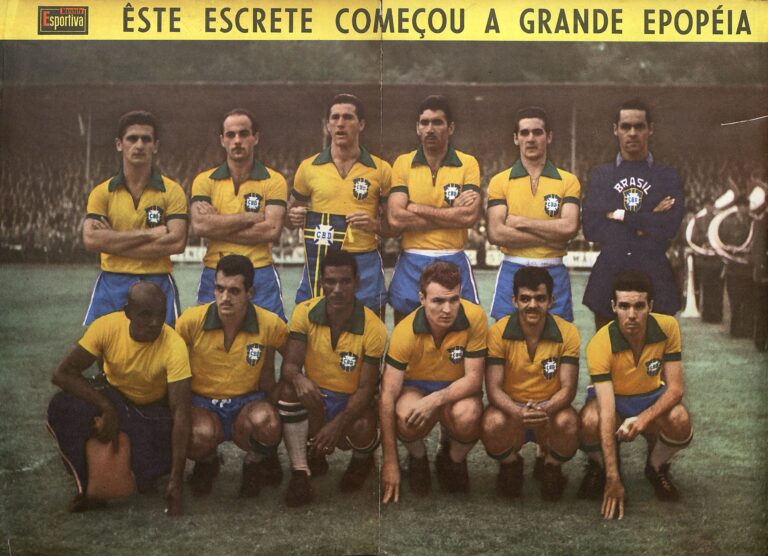 Autógrafos dos craques da Seleção Brasileira de 1958 | História do Futebol