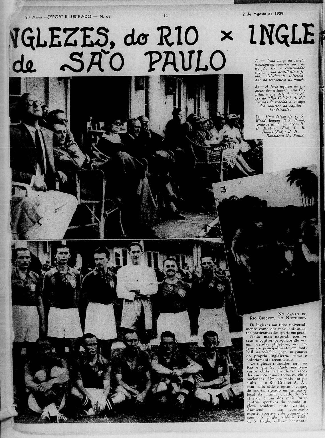 Escudo Inédito de 1939: Rio Cricket e Associação Atlética – Niterói (RJ ...