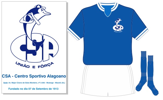 CSA – Maceió (AL): Escudo raro de 1973, que contou com Dida e Garrincha ...