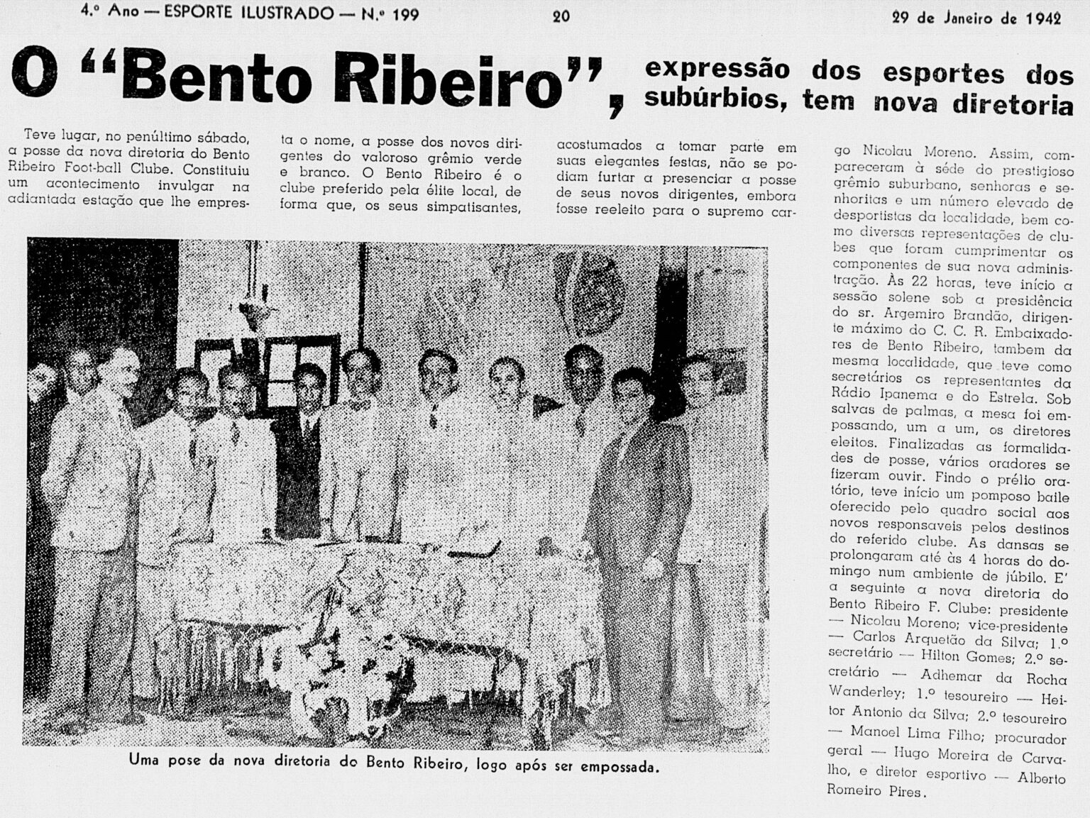 Inédito!! Bento Ribeiro Football Club – Rio de Janeiro (RJ): existiu ...